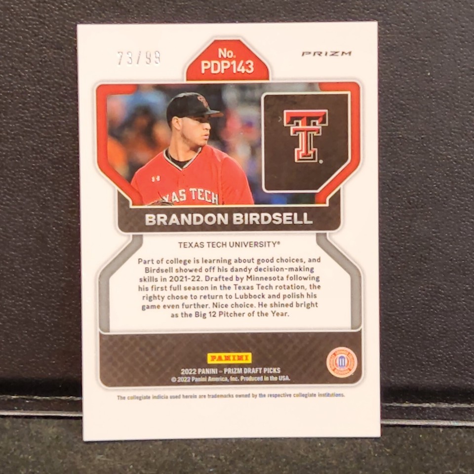 Brandon Birdsell 2022 Prizm Draft Picks Tiger Stripes Prizm 73/99 | eBay