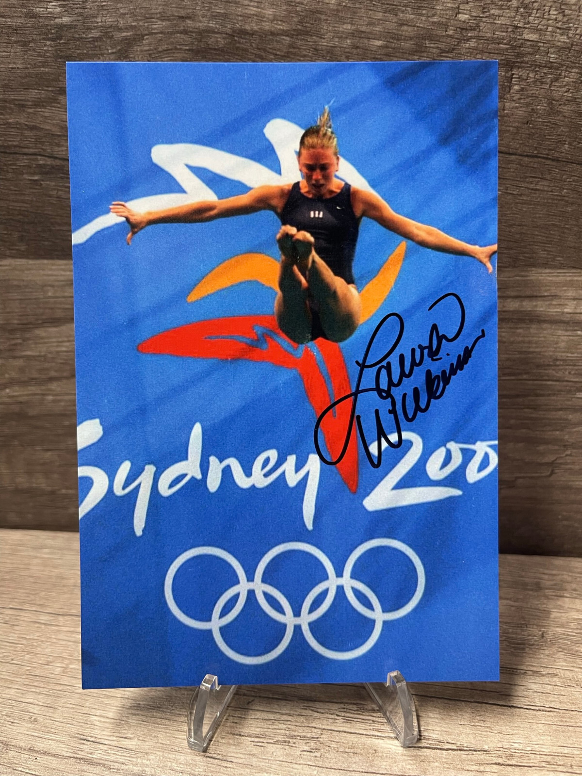 Laura Wilkinson Olympic Diving Champion Hand Signed 4x6 Photo TC46-1854 ...
