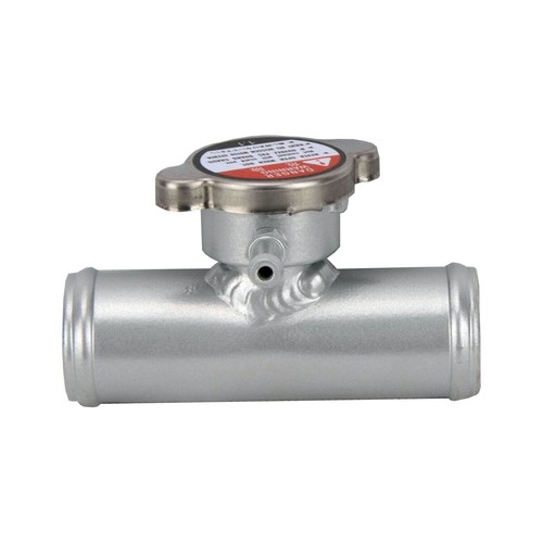 35mm Aluminum In Line Radiator Filler Neck Hose Pipe W/Cap Silver ...