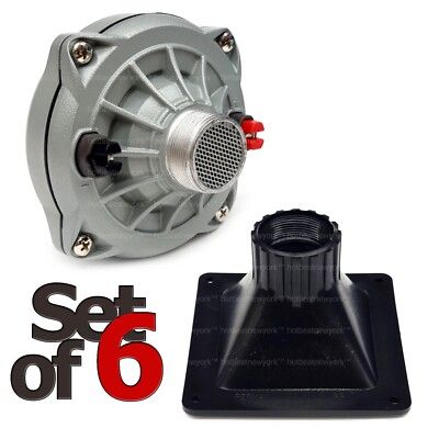 Set of 6 JBL D250-X 100 Watt RMS Midrange Driver + Waveguide ...