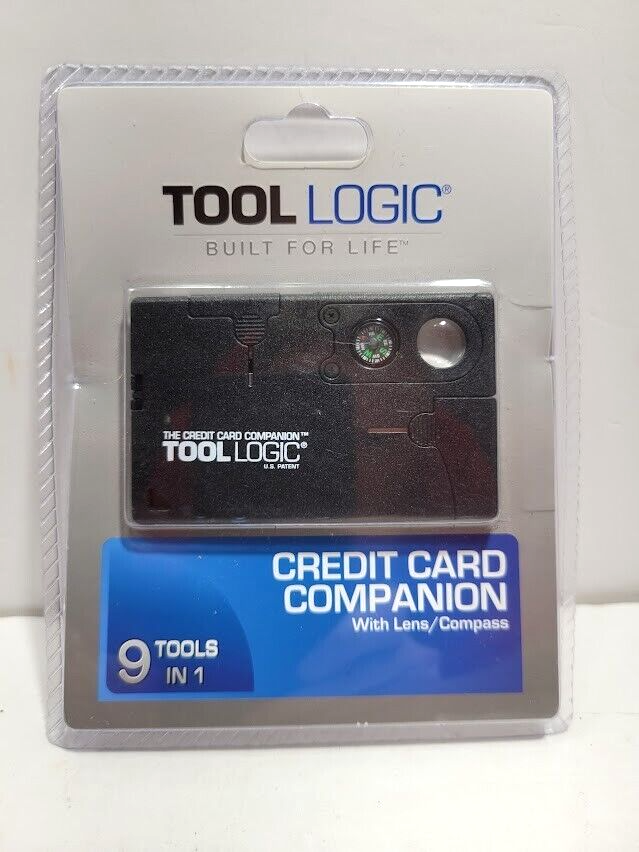 NEW Tool Logic CC1SB Credit Card Companion- 9 Tools-in-1. 2" blade etc ...