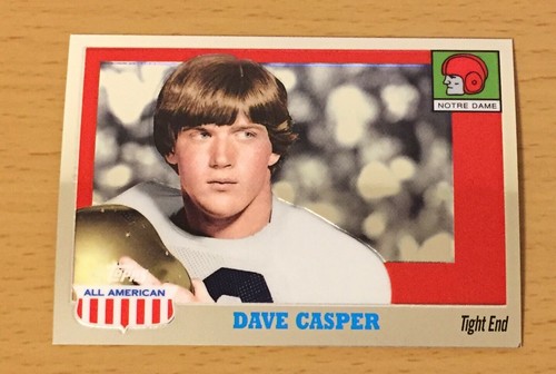 2005 TOPPS ALL-AMERICAN CHROME #395/555 DAVE CASPER NOTRE DAME OAKLAND ...