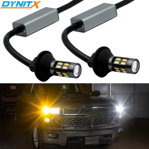 LED Turn Signal Parking DRL Light Bulbs 3157 4157 3457 Error Free Amber ...