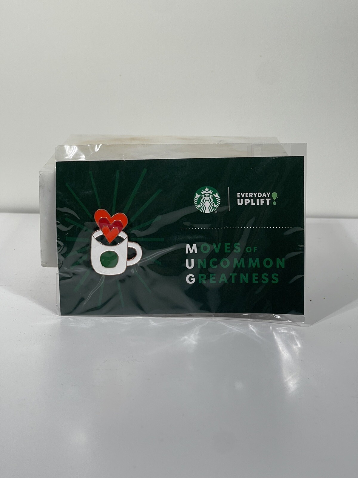 Sealed Starbucks Partner Barista Enamel Heart MUG Award Pin W ...