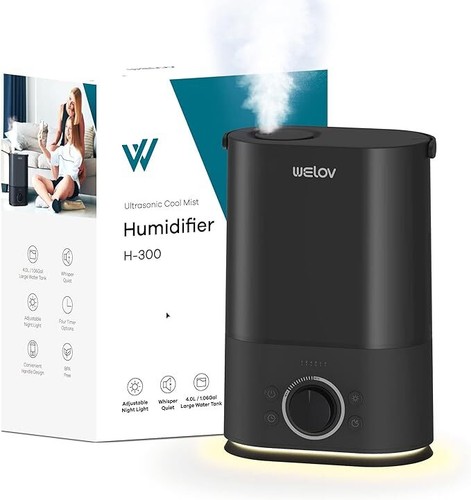 WELOV Humidifiers for Bedroom, 4L Home Humidifiers for Large - Scratch ...