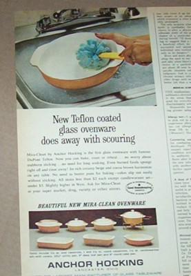 1964 vintage ad -Anchor Hocking teflon Ovenware Lancaster Ohio PRINT ...