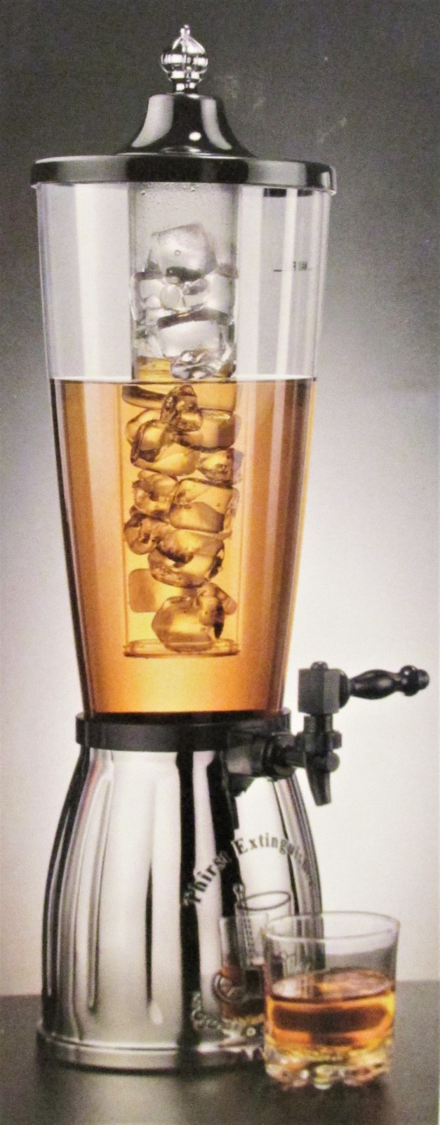 Godinger Chrome Plated Chill It Beverage Drink Dispenser Thirst ...