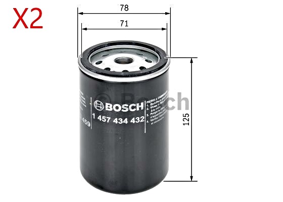 DEUTZ-FAHR 01180597 - Fuel filter cross reference