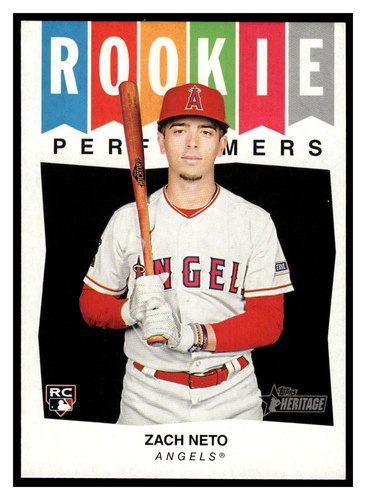 2023 Topps Heritage High Number Zach Neto Rookie Performers RP-4 Angels | eBay
