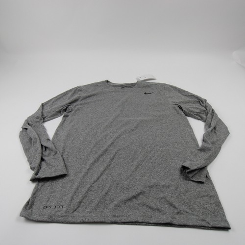 Nike Dri-Fit Long Sleeve Shirt Men's Gray/Heather New with Tags | eBay