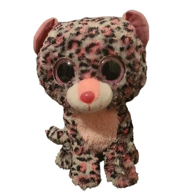 Tasha the Pink and Grey Leopard Ty Beanie Boo 10 inches | eBay