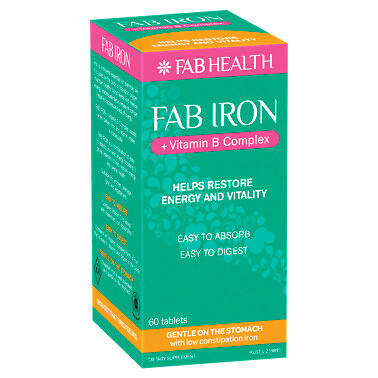 Fab Iron + Vitamin B Complex 60 Tablets | eBay