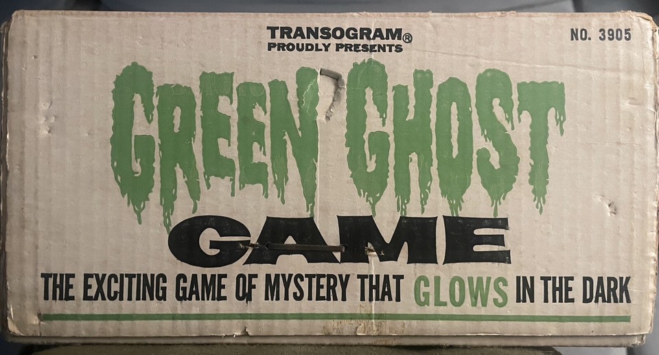 Vintage Transogram Green Ghost Board Game 80% Complete | eBay