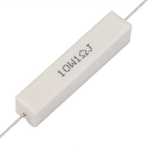 (1 Ohm) Cement Resistors 10Pcs/Pack 10W 1 Ohm Speaker Divider Resistor ...