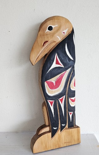 Northwest coast native American carved RAVEN authentic Indigenous ...