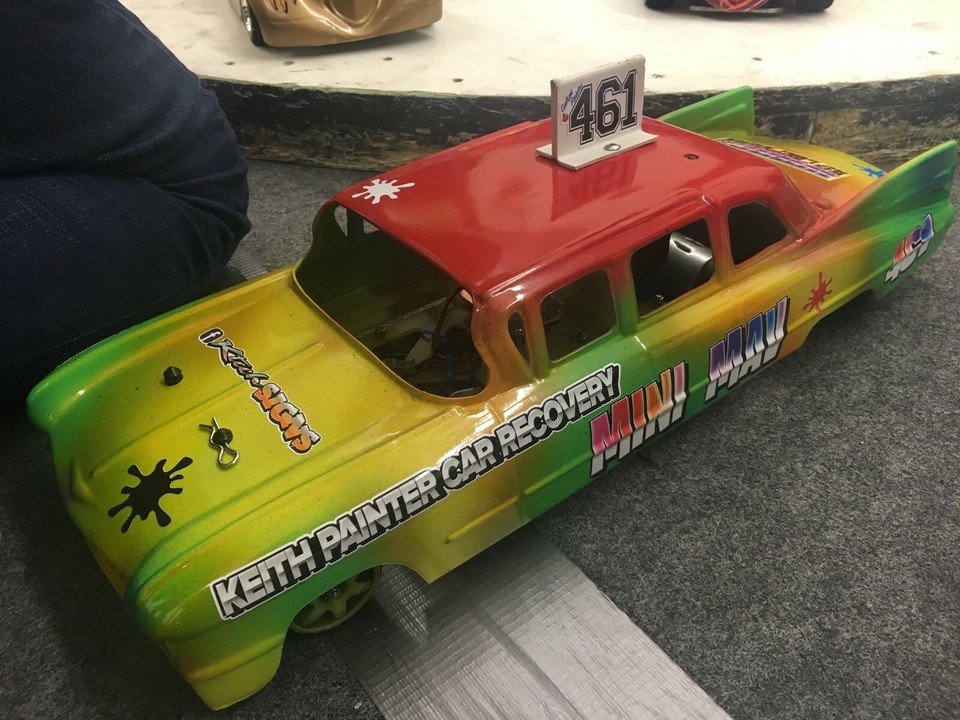 RC Banger Racing Extra Long XL Wheelbase built car plus body Kamtec 1: ...