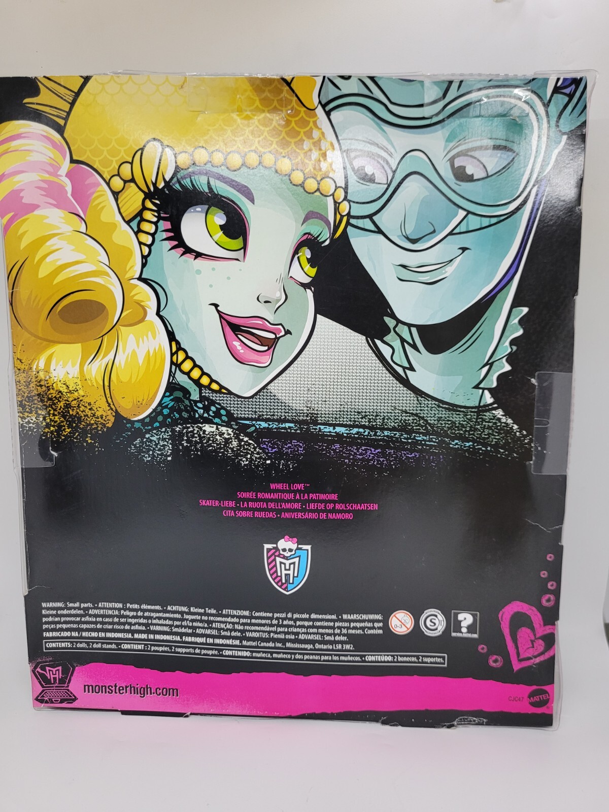 MONSTER HIGH Gill Webber and Lagoona Blue Doll Wheel Love 2014 Mattel ...