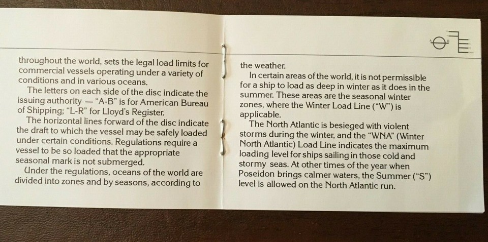 VINTAGE BEVERAGE GLASS WITH PLIMSOLL LINE REFERENCE MARK EMBLEM ...