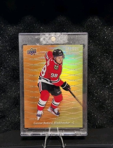 2023-24 Upper Deck Allure Color Flow Orange-Yellow Connor Bedard Rookie ...