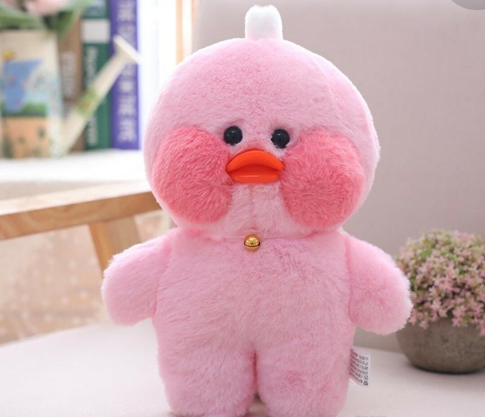 Cafe Mimi Duck Lalafanfan_20cm_White/Pink/Yellow_INS Kawaii Plush ...