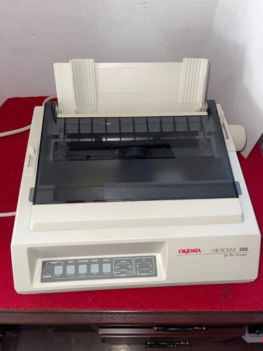 Okidata Microline 380 24 Pin Dot Matrix Printer Works | eBay