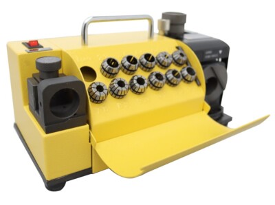 110V Powered Drill Bits Sharpener 3-13mm End Mill Sharpener w/ Collets ...