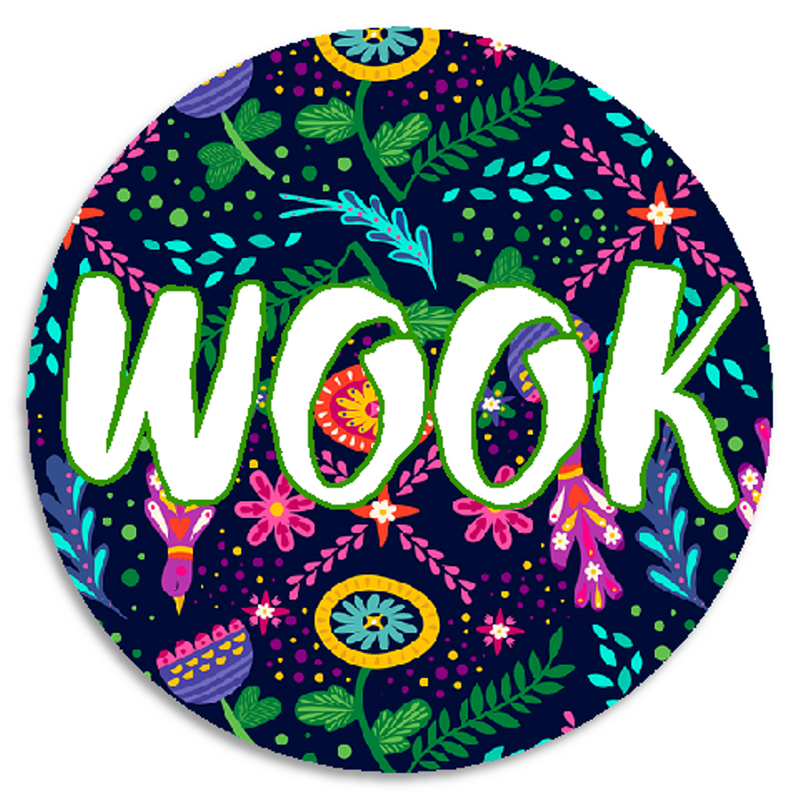 Wook - Circle Sticker Decal 3 Inch - Music Festival Hippie | eBay