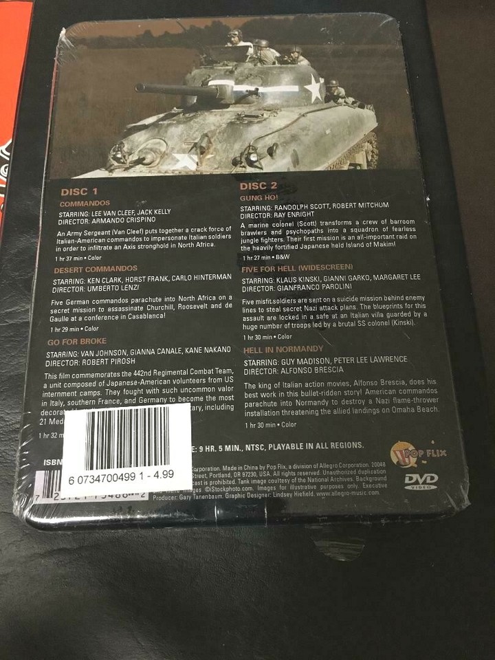 Combat Commandos Collector's Edition STEEL BOX 2 DVD SET NEW Scott ...