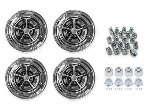 Mustang Wheels Kit Magnum 500 For Chrysler Mopar, 15x7 & 15x8 - Wheels ...