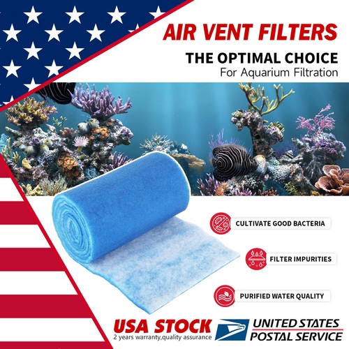 355cm BLUE BONDED AQUARIUM FILTER MEDIA PAD 12" X 11' FILTER FIBER ...
