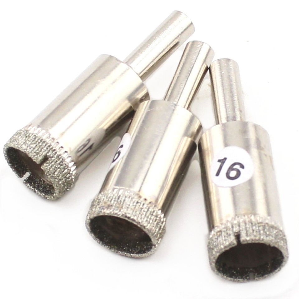 3 Pcs (16mm) 5/8" Diamond Coated tool Drill Bit Glass Tile Ceramic ...