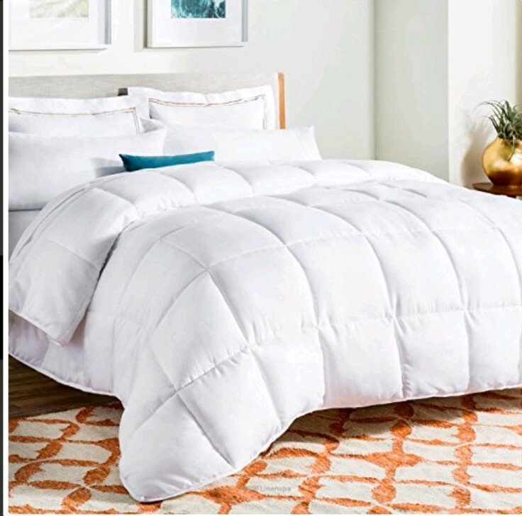 Linenspa All-Season Down Alternative Quilted Comforter- Hypoallergenic ...