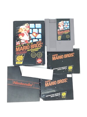 Super Mario Bros Nintendo NES in Box With Manual Hang Tab Version 5 ...