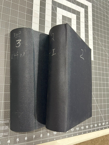 NICE Lot of 2 2-Post 3" Binders Deep Blue, no pages, w/ hardware white ...