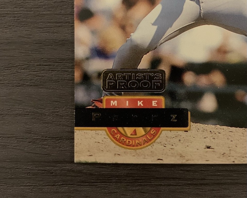 1994 Pinnacle Baseball Mike Perez "Artist's Proofs" Parallel Card | eBay