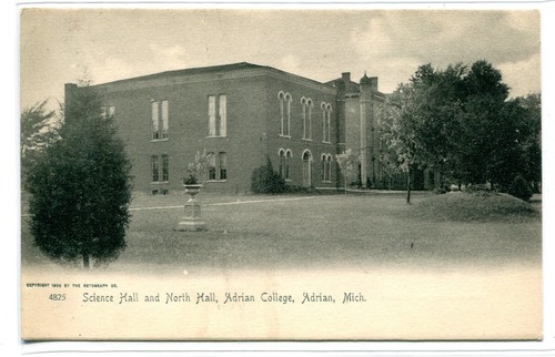 Science North Hall Adrian College Adrian Michigan 1907c postcard | eBay