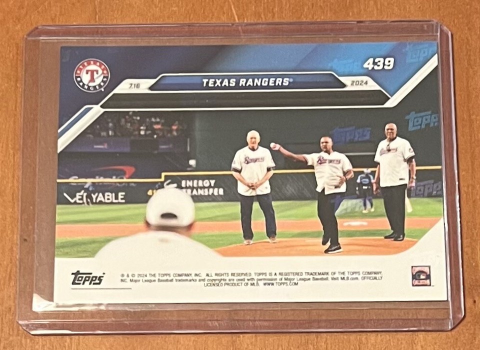 2024 TOPPS NOW #439 TEXAS RANGERS - NUMBERED 1/1 GOLD PARALLEL | eBay