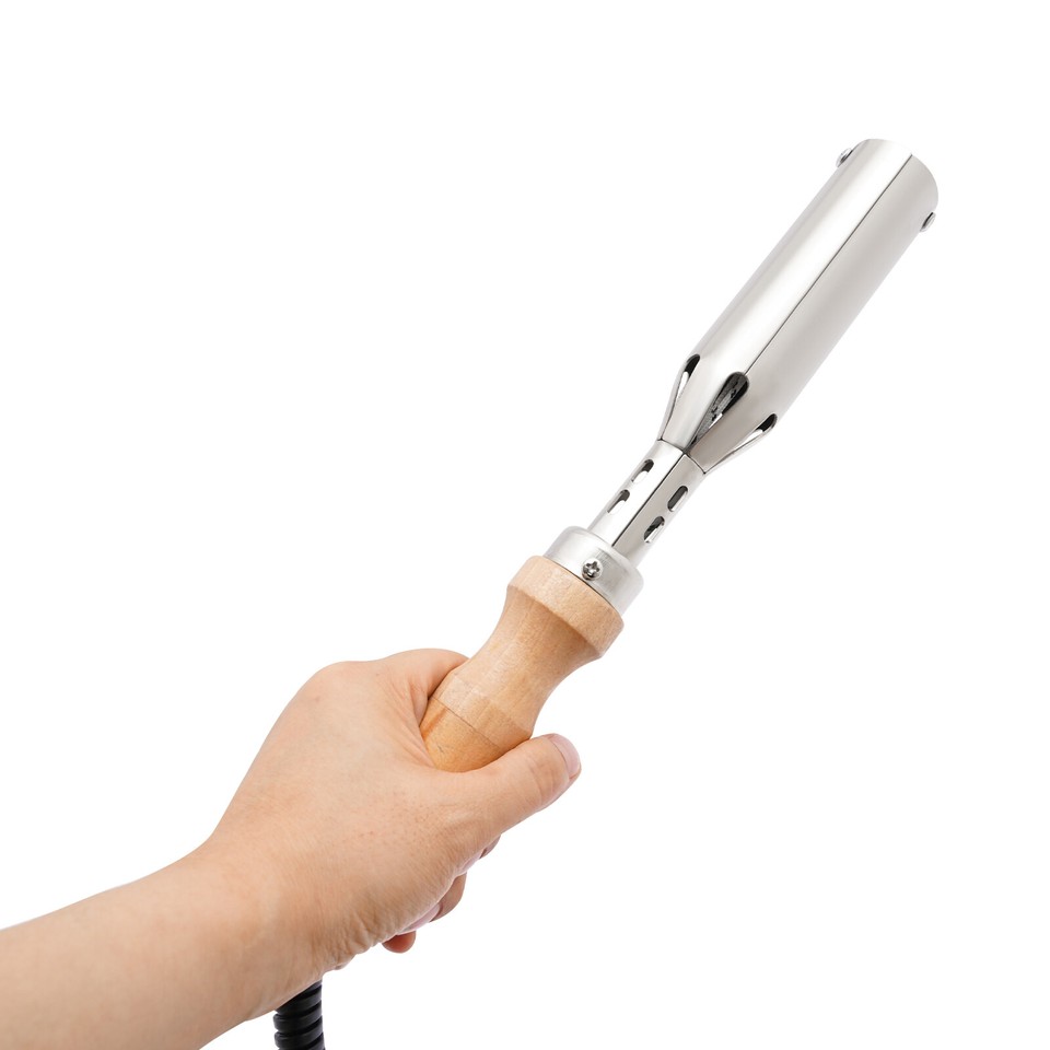 110V 1.4'' Handheld Leather Embossing Machine Hot Foil Stamping LOGO ...