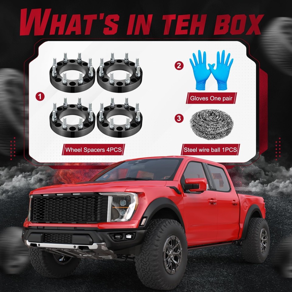 BDFHYK 8x7 Wheel Spacers Thickness 1.5" (38mm) Compatible with Chevy ...