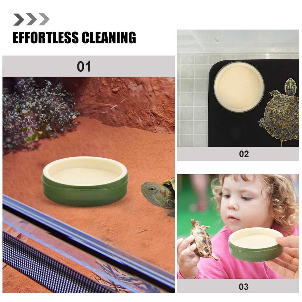 Lizard Drinking Bowl Pet Food Bowls for Lizards Plastic Reptile Water ...