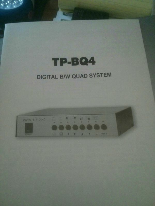 Telpix TP-BQ4 Digital Black & White Video Quad Splitter for CCTV ...