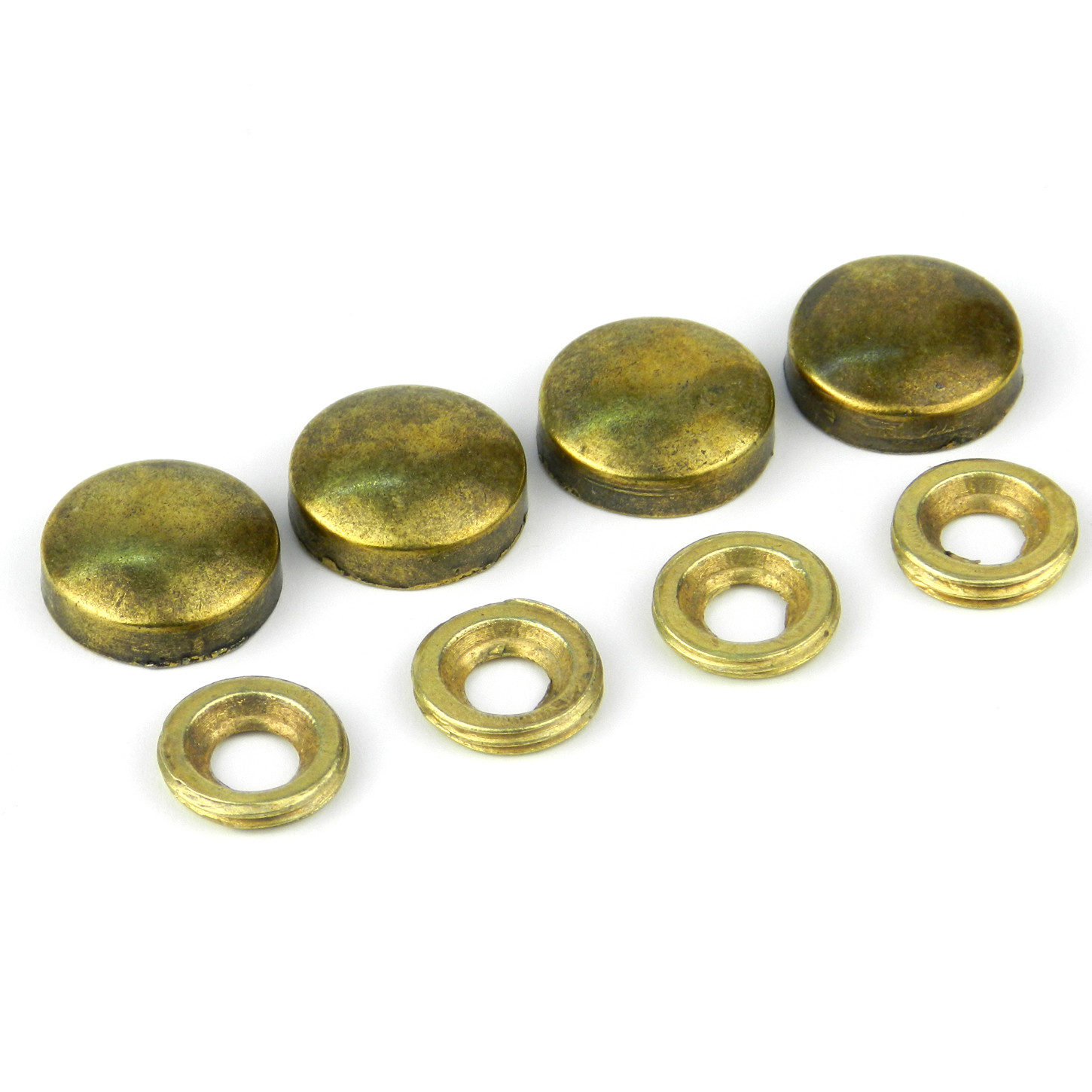 BRONZE OXIDE THREADED RUSTIC DOME SCREW SNAP CAPS COVER SIGN FURNITURE ...