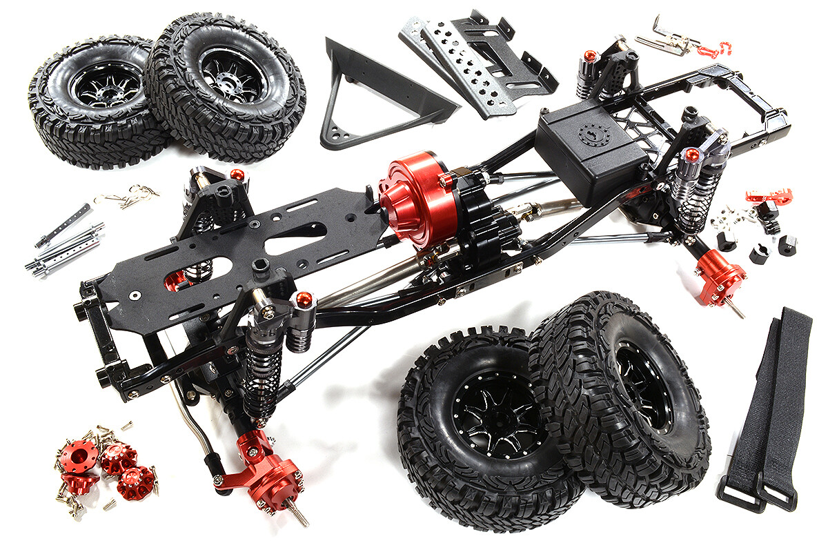 Billet Machined 1/10 HCX10 Trail Roller 4WD Off-Road Scale Crawler Kit ...