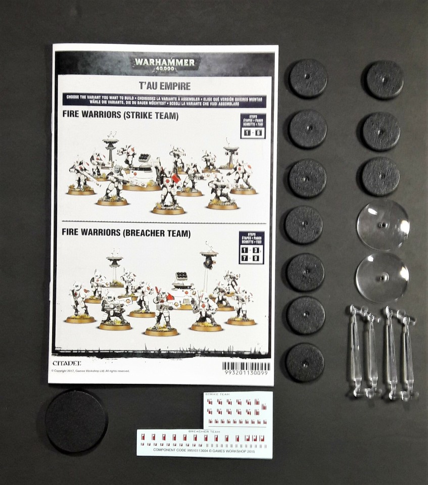 Warhammer 40k Tau Empire Fire Warriors Strike Team | Breacher Team NOS ...