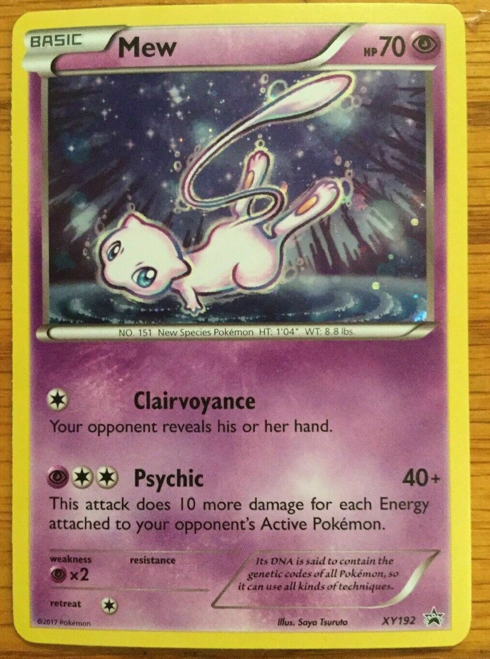 Mew HOLO PROMO Black Star XY192 Pokemon Magearna Mythical Collection ...
