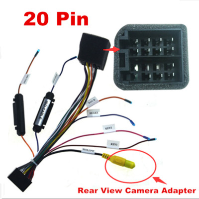 20 Pin ISO Wiring Harness Connector Adaptor Car Stereo Radio Loom Plug ...