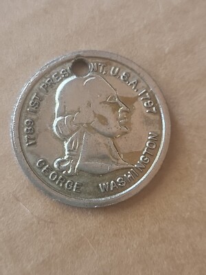 1789-1797 1st President U.S.A. George Washington Coin Medal Token, 25mm ...