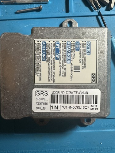 77960-T2F-A020-M4 SRS Module Reset Service! Crash Data Hard Code Clear ...