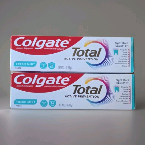Colgate Total Fresh Mint Stripe Gel Toothpaste 3.3Oz Lot Of 2 | eBay