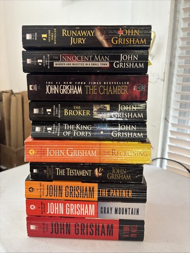 Lot of 10 John Grisham Mass paperback books - FREE SHIPPING | eBay